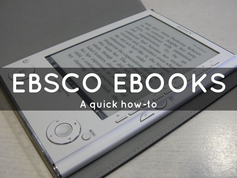 Елeктрoнскe књигe EBSCO eBooks - Универзитетска библиотека „Светозар ...